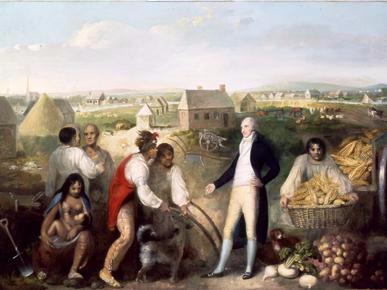 Illustrates the interaction between the Creek and the Colonists as they ...