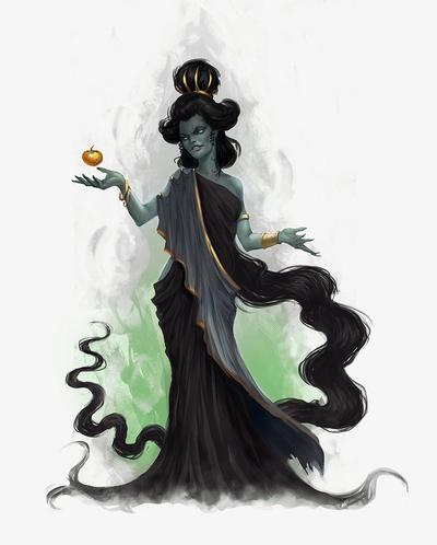 Eris, the daughter of Erebus and Nyx.