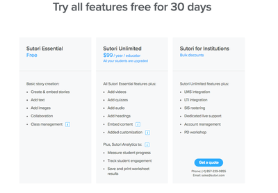 Price - all features free for 30 days