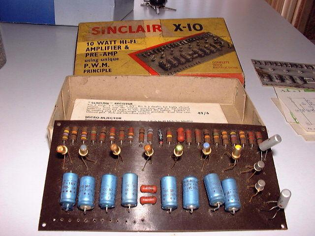Sinclair X-10 - a 10 watt hi-fi amp/pre-amp, designed by Gordon Edge ...
