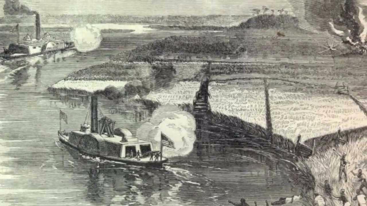 Ships were ready to battle on the Combahee River in South Carolina