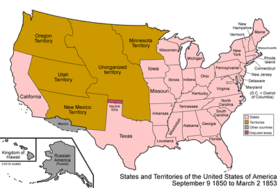California Becomes a State - California finally entered the union as a ...