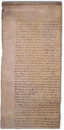 English Bill of Rights - 1689