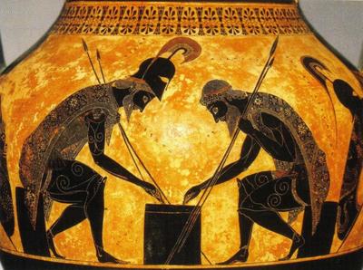 This is one of the pots the ancient Greece made during the archaic era ...