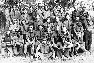 Members of the Civilian Conservation Corps gathered.