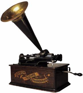 the design changed a lot, in 1890s the phonograph had more of a round ...