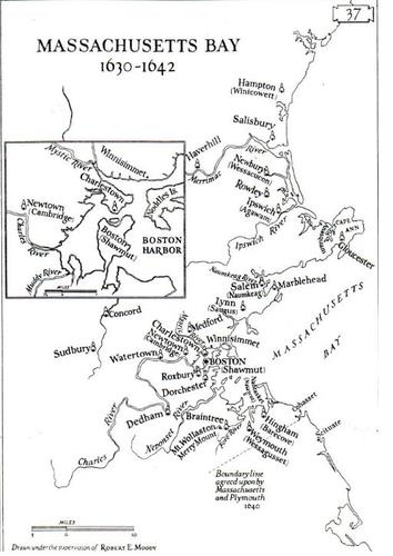 Massachusetts Bay Colony map