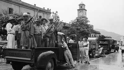 Coup D'état in the Guatemalan streets.
