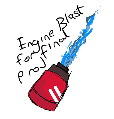 Conceptual art for final design of engine blast