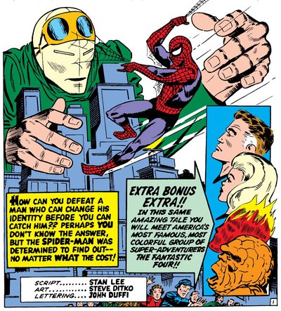 Script by Stan Lee. Art by Steve Ditko.