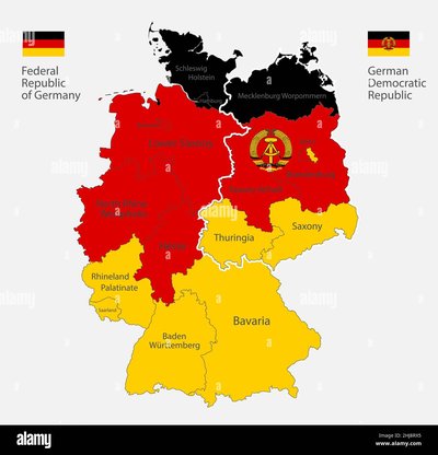 1949 - 1990 Se crea la República Federal de Alemania y la República ...