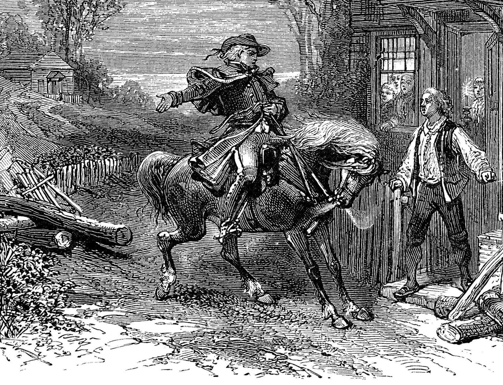 Paul Revere's Ride. Taken from The Boys of '76 by Charles Coffin ...