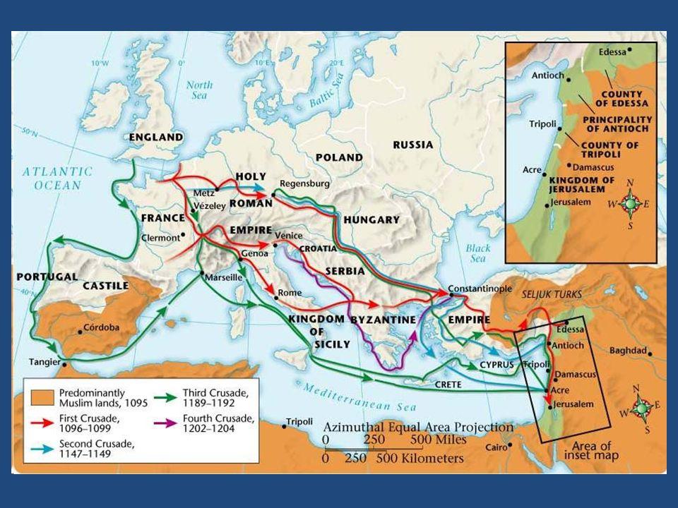 The crusades were a series of event that had to do with religion, land ...