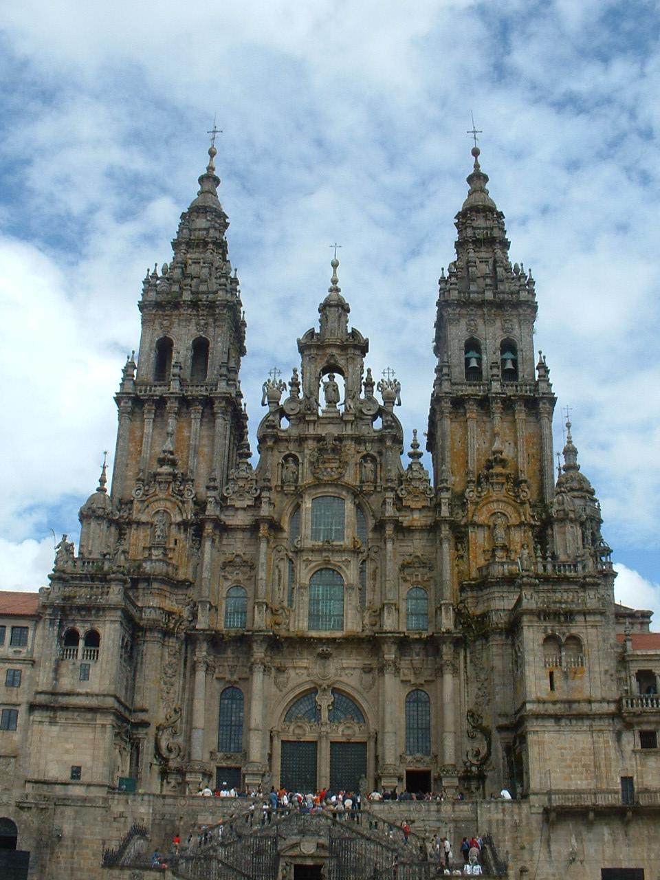 The Cathedral of Santiago de Compostela in Spain serves as an example ...