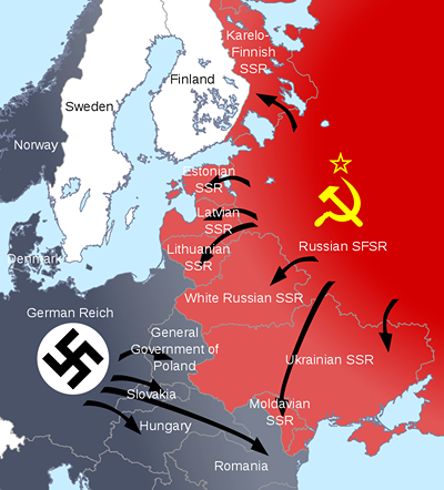 1941 Germany vs U.S.S.R Germany invades the USSR and by the end of the ...