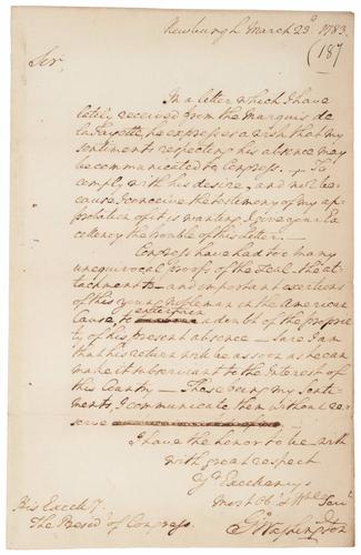 Letter to Congress