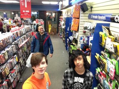 The guy in the back photo bombed us.