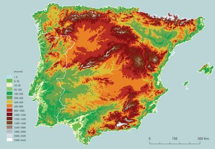 This is the Topography of Spain