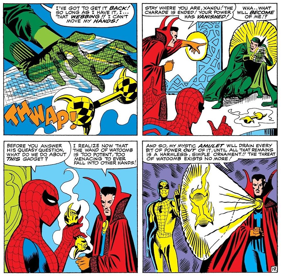 Script by Stan Lee. Art by Steve Ditko.