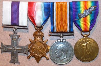 Evans medal set - Military Cross, 1914/15 Star, British War Medal ...