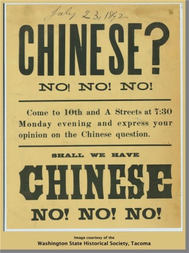 May 6, 1882. Chinese Exclusion Act is passed which bars Chinese ...