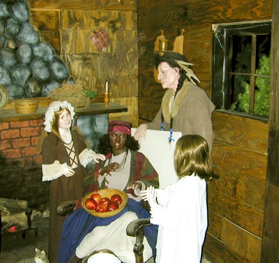 Abigail, Tituba and Betty start saying many names as if they're ...