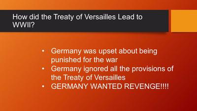 Ending of the Treaty of Versailles