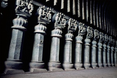 Detail of Chaitya Hall at Karle.