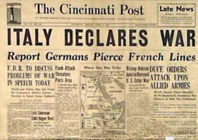 May 23, 1915 Italy declares war on Central Powers