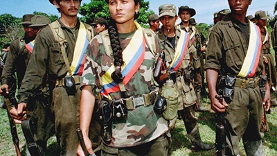 FARC guerilla groups nowadays. Heavily geared, thanks to their ...