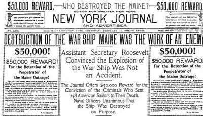 Newspaper that Hearst sold that mislead people in America.