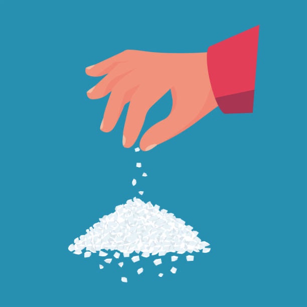 Metaphor: "To take something with a pinch of salt" 🤏 🧂