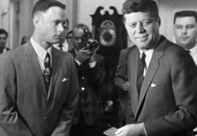 March 1st, 1963 - The 1963 All-American Team meets President John F ...