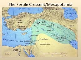 The fertile crescent is located in the Middle East of Mesopotamia. It ...