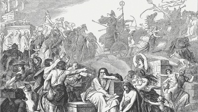 Babylonians take Jerusalem and the Exile begins