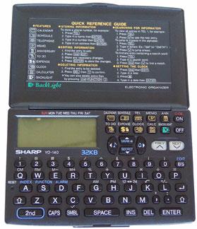 sharp electronic organizer yo-140 around 1990-1992