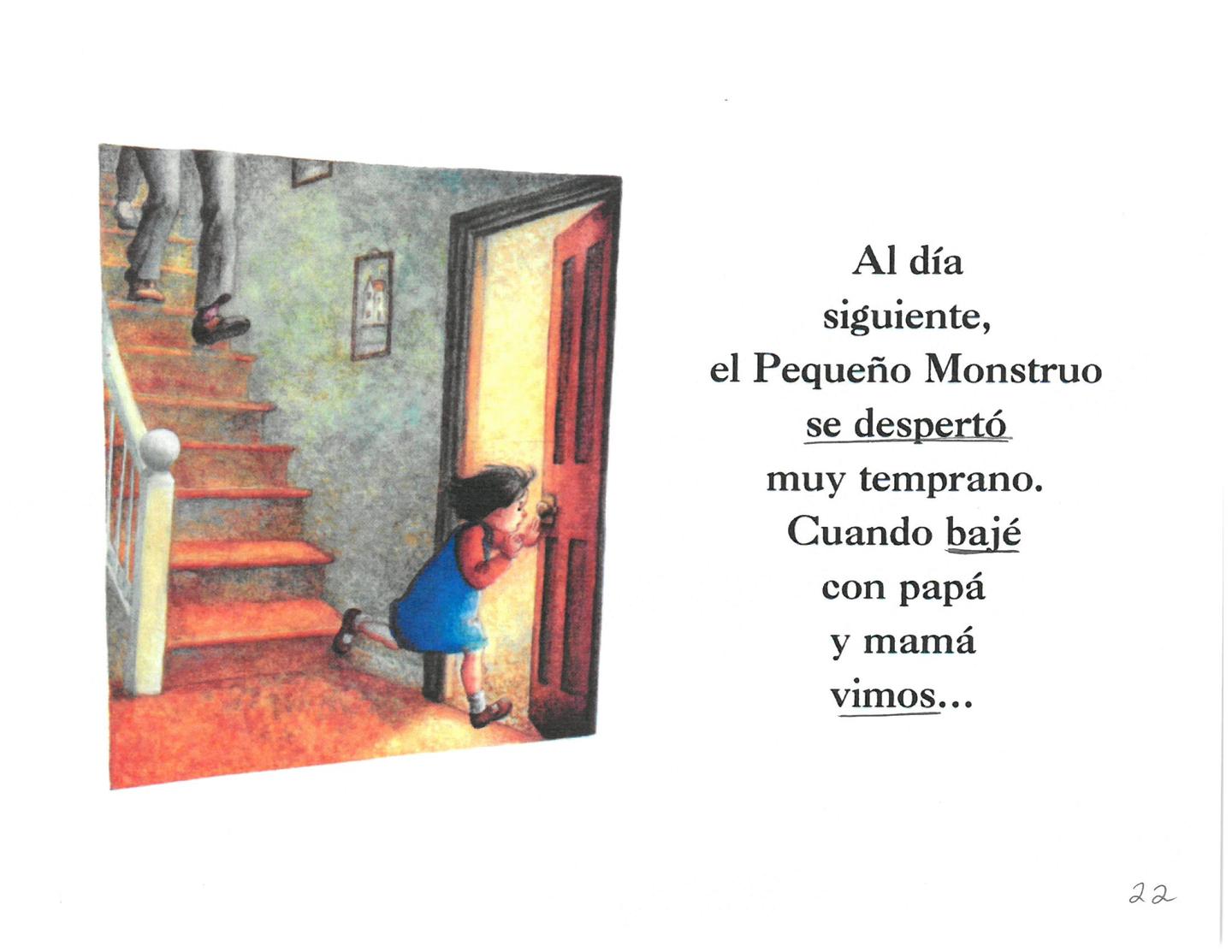 The next day, the Little Monster woke up very early. When I went ...
