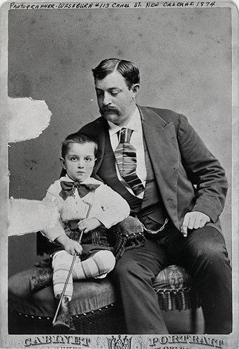 Kate Chopin's husband, Oscar Chopin, and son