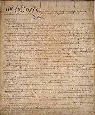 "First Page of the Constitution." American History, ABC-CLIO, 2017 ...