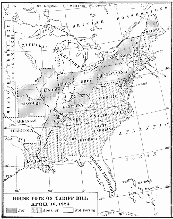 Tariff of 1824 (may 22nd 1824: