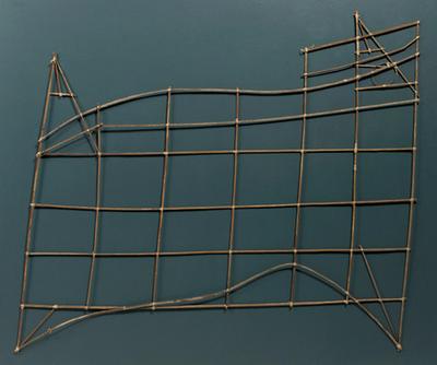 These stick maps were usd to navigate the Pacific ocean. They showd ...