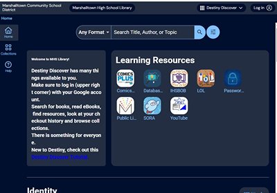 This is the sign in page for Destiny Discover. Note that youcan see ...