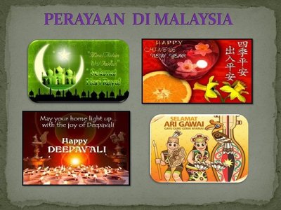 1. Mengapakah terdapat pelbagai jenis perayaan di Malaysia?