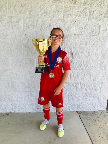 This is me when I first started playing soccer