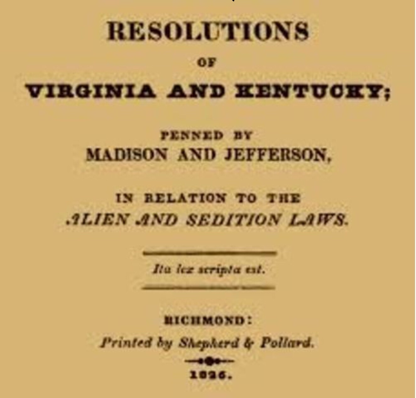May 30: Virginian Resolution.