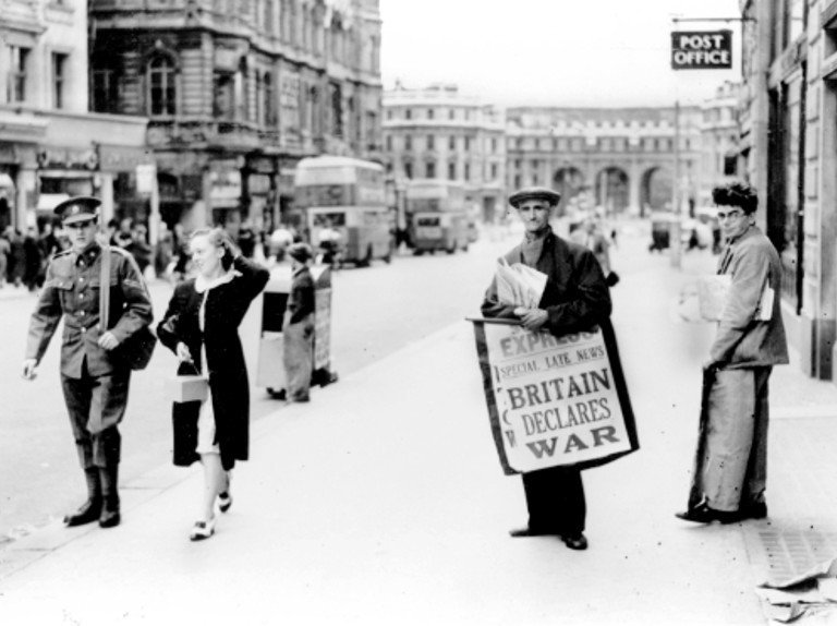 Britain and France declare war on Germany