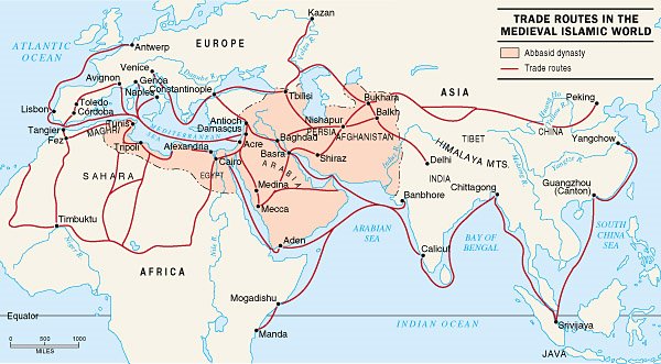 Islam trading routes.