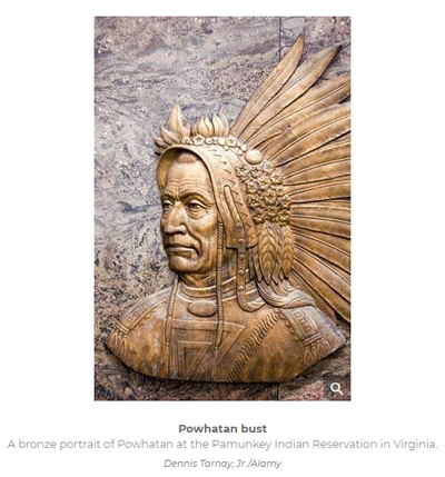 Powhatan was a powerful chief who brought together many tribes like the ...