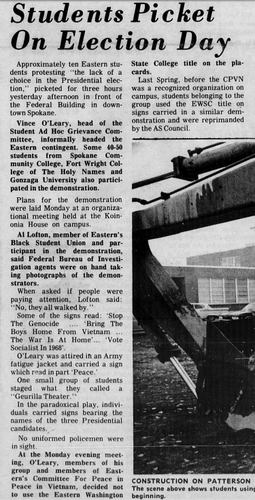 Associated Students of Eastern Washington State College, "Easterner ...