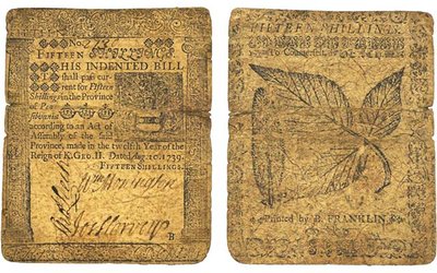1739- Franklin's Unique Colonial Notes